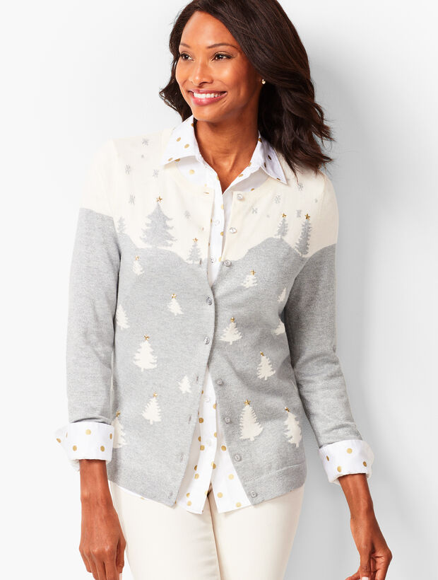 Charming Cardigan - Wintery Forest | Talbots