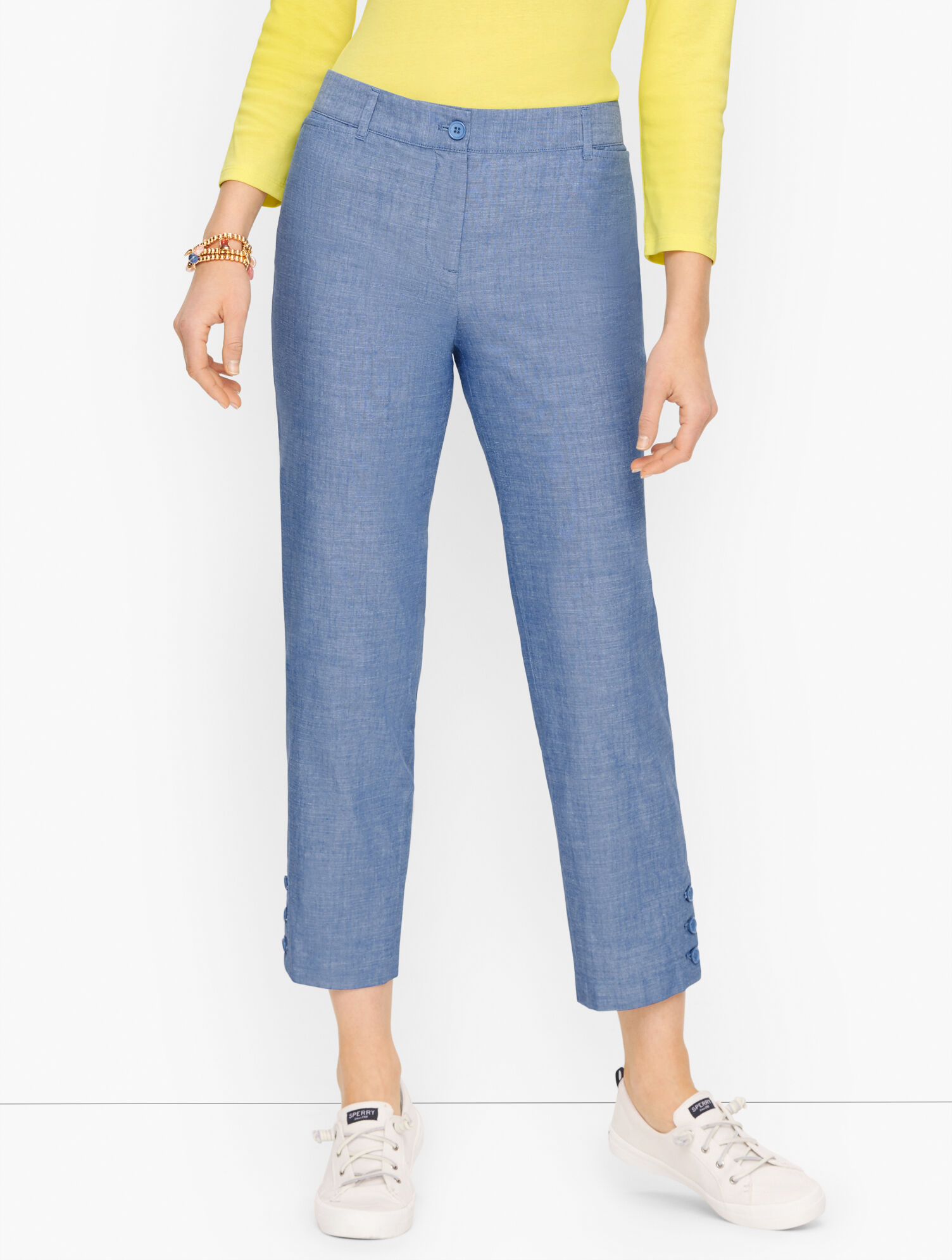 Perfect Crops - Chambray | Talbots