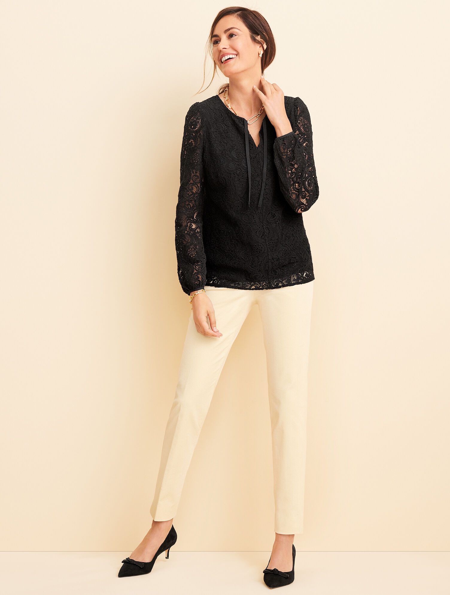 Paisley Lace Top | Talbots