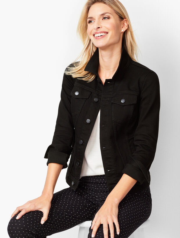 Classic Jean Jacket - Black | Talbots