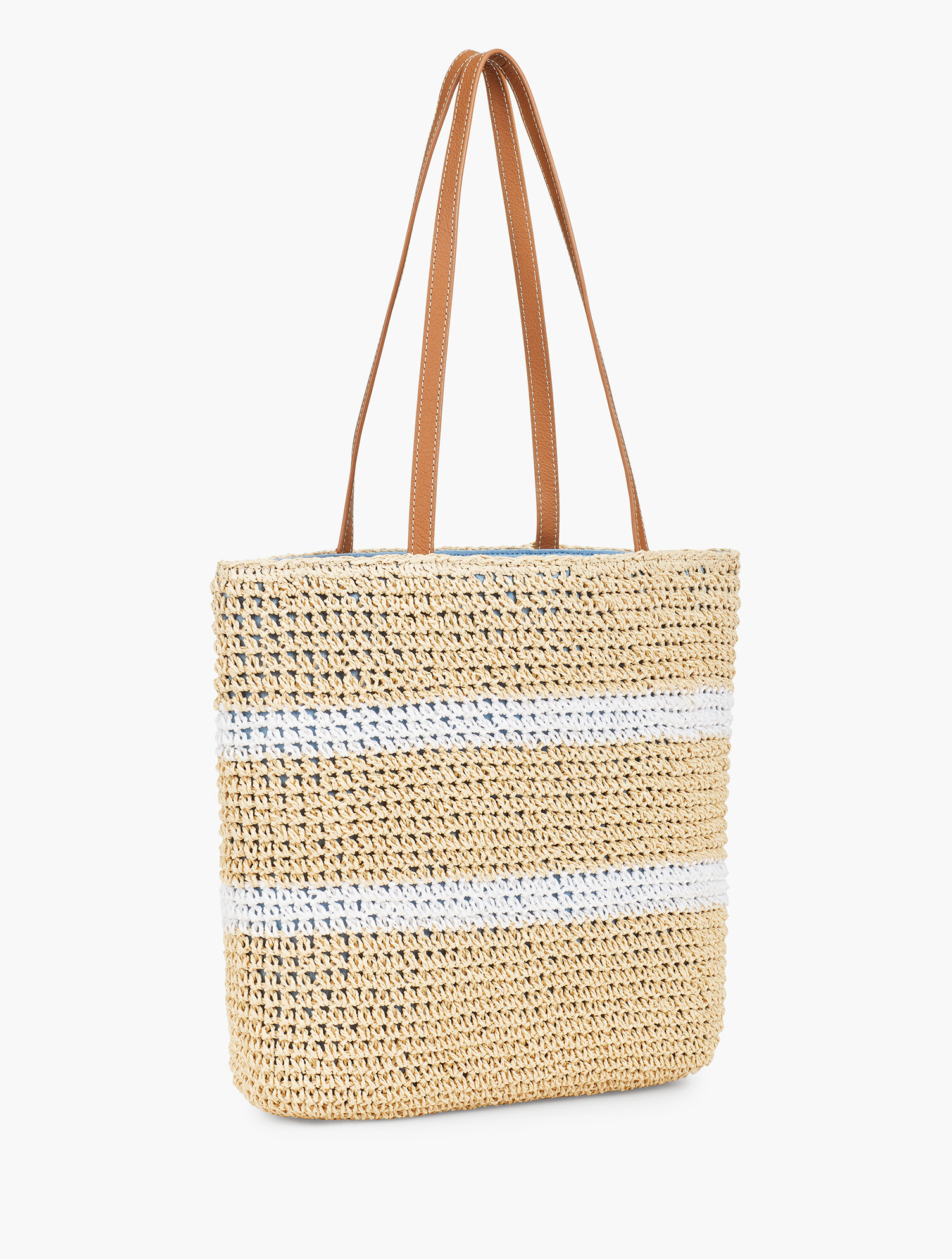 Straw Getaway Tote - Natural | Talbots