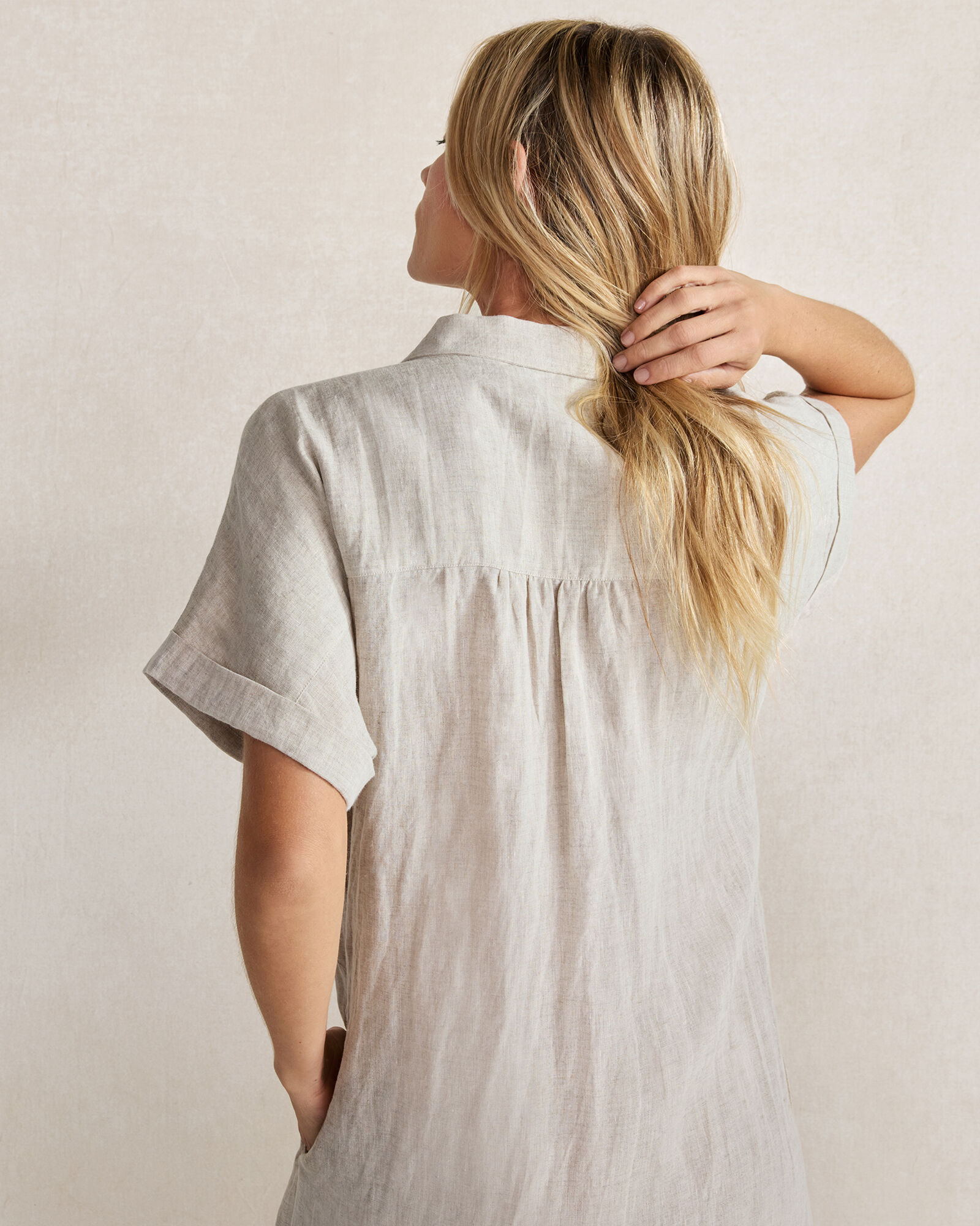 Linen Button-Front Dress | Haven Well Within
