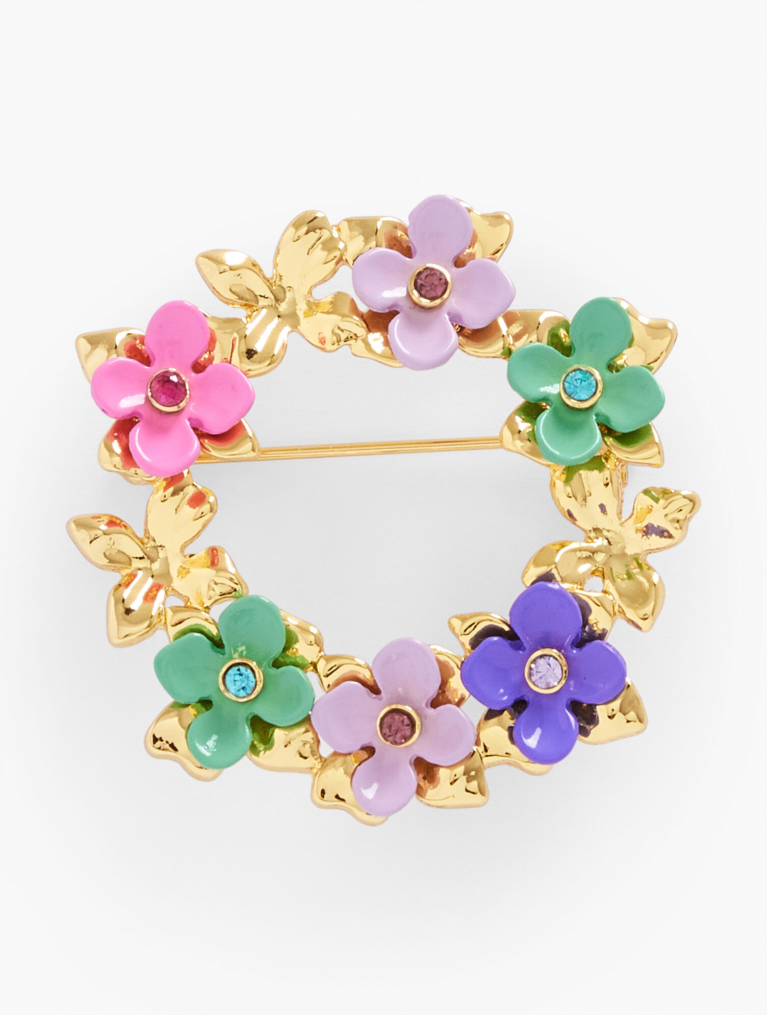Hydrangea Wreath Brooch | Talbots