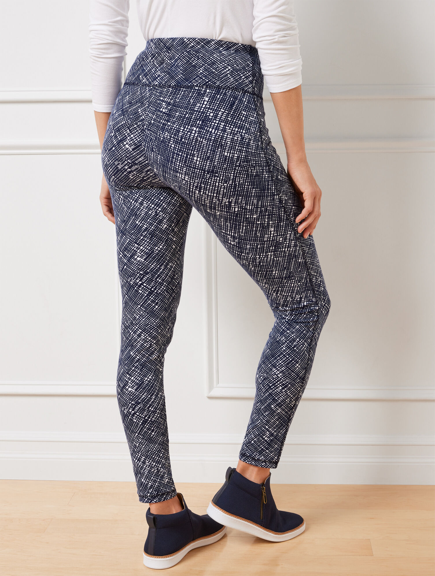 Everyday Stretch Leggings - Bias Texture | Talbots