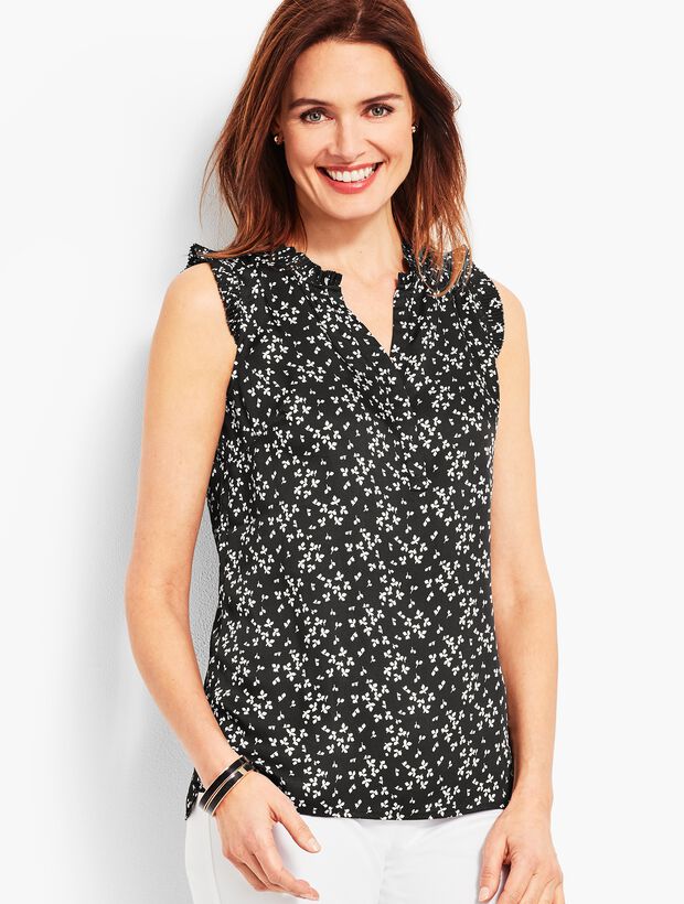 Ruffle Pleated Top | Talbots