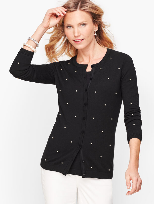 Charming Cardigan - Pearl Embellished | Talbots