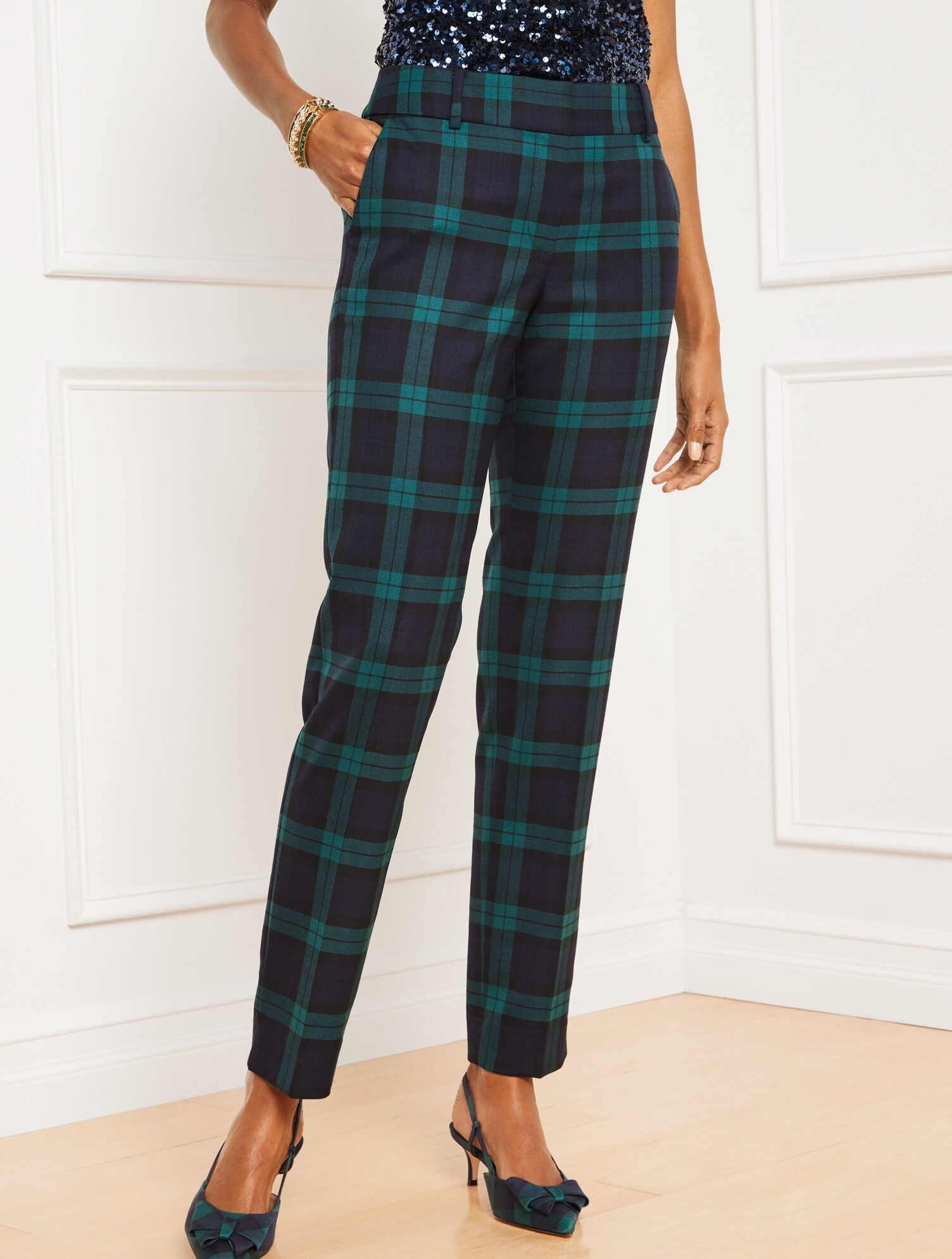 Talbots Hampshire Ankle Pants - Dashing Tartan | Talbots