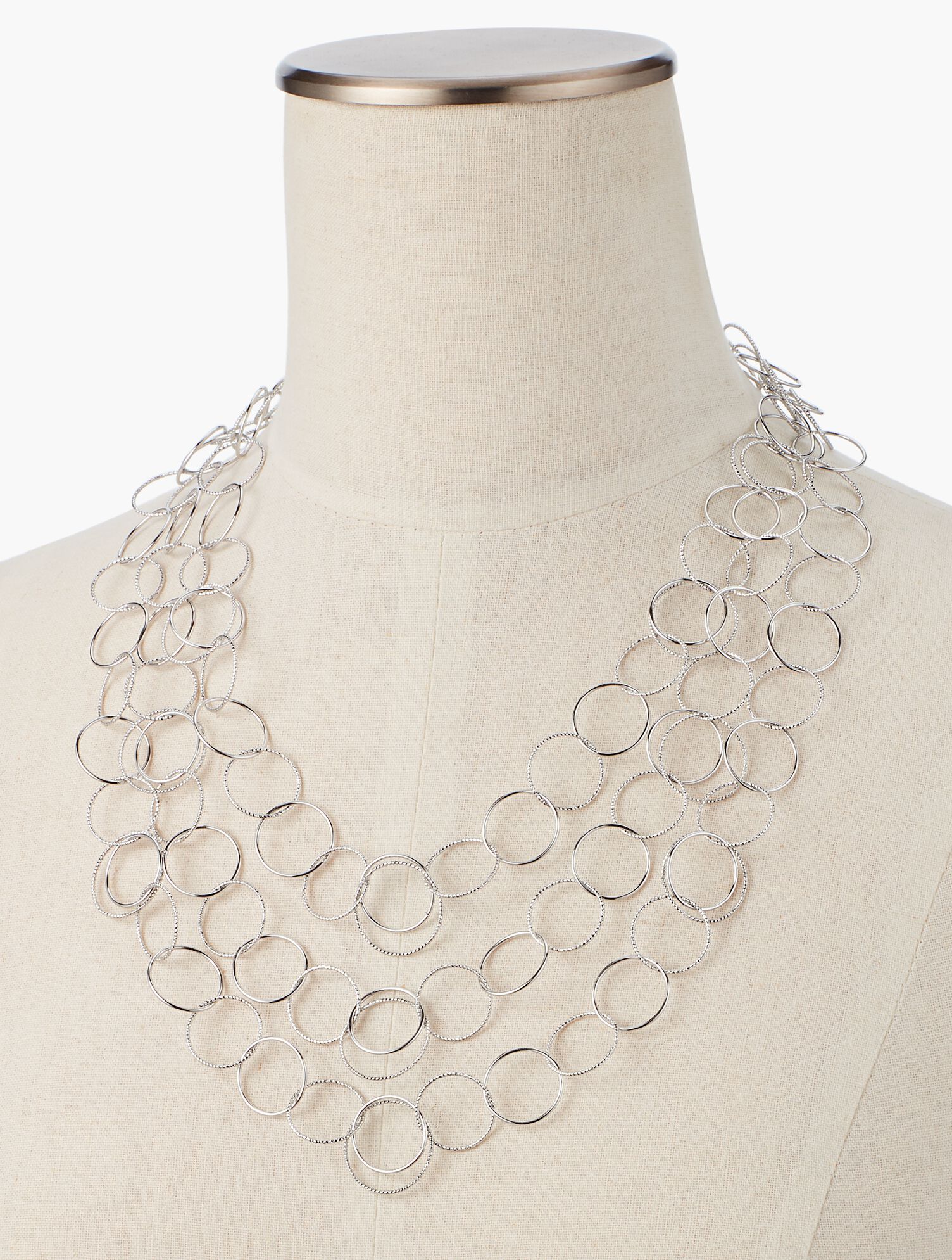 Interlocking Rings Necklace | Talbots