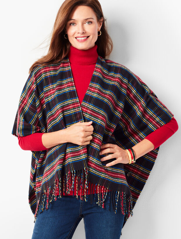 Tartan Plaid Ruana | Talbots