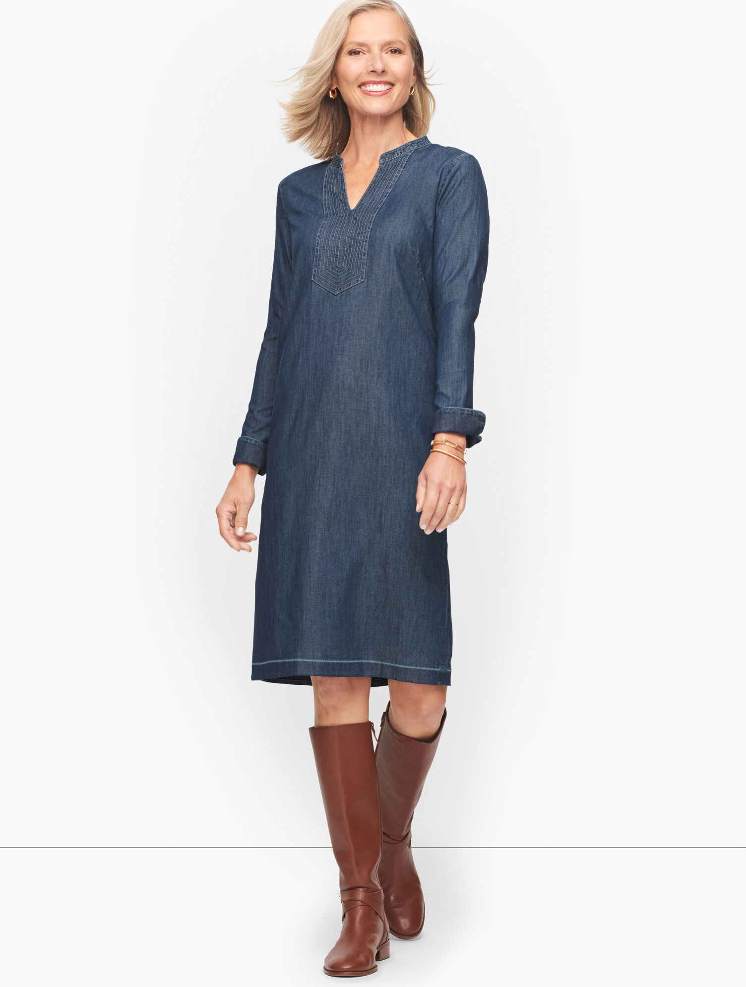 Denim Tunic Dress | Talbots