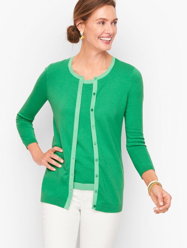 Charming Cardigan - Tipped | Talbots