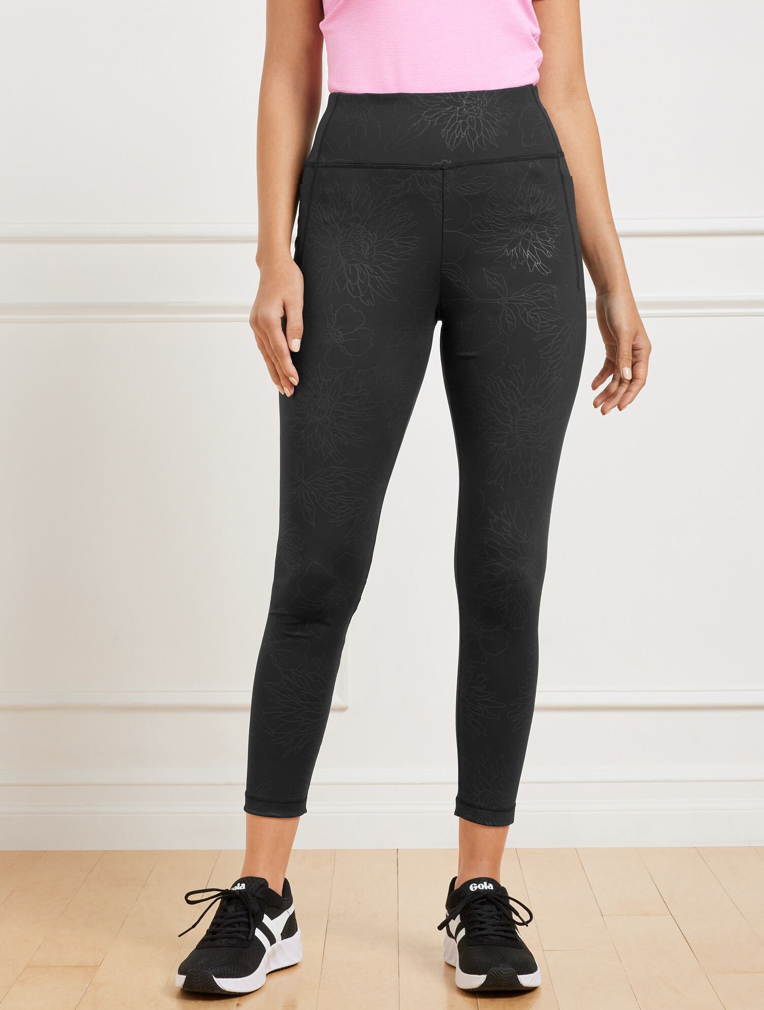 Out & About Leggings - Embossed Floral | Talbots