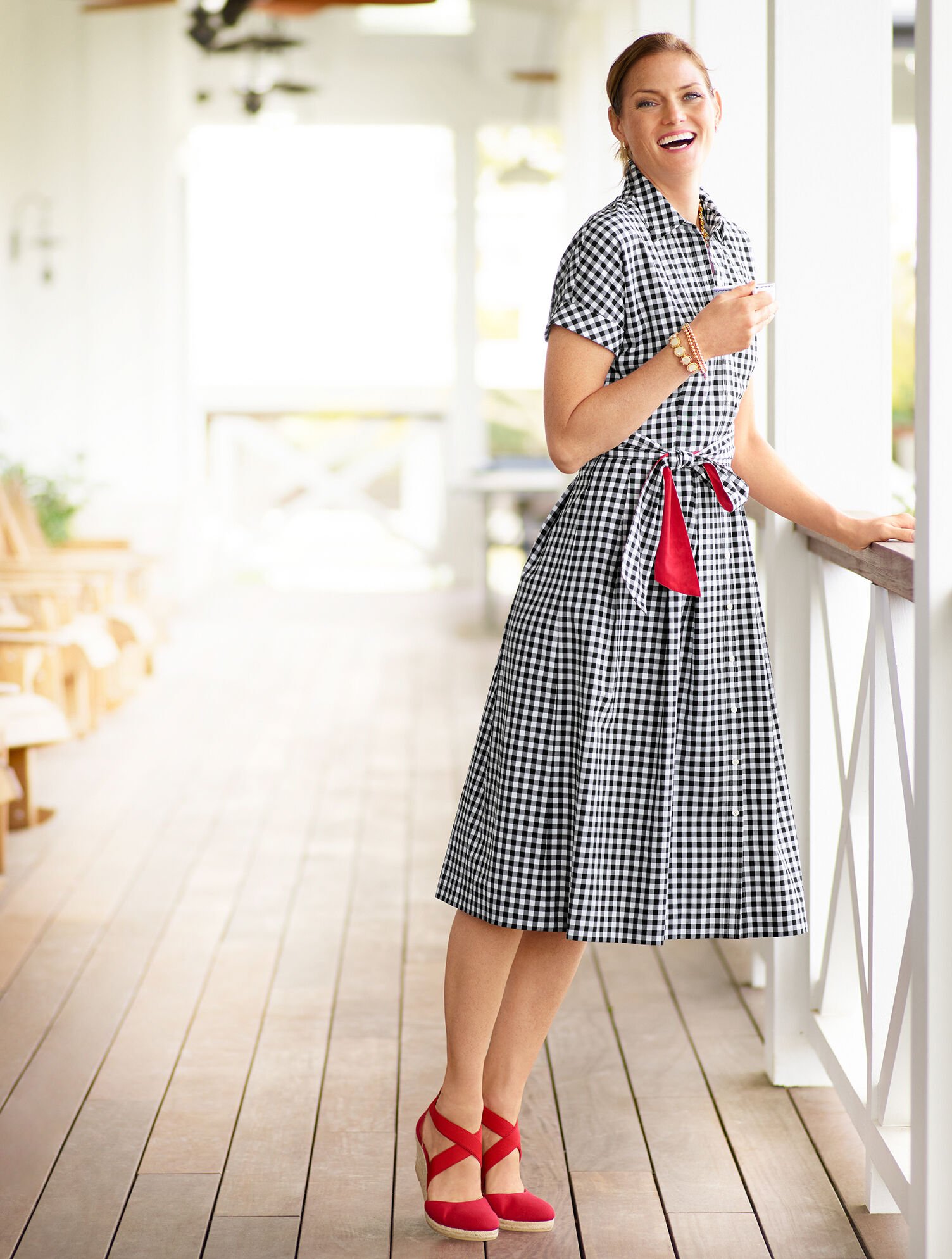 gingham dress