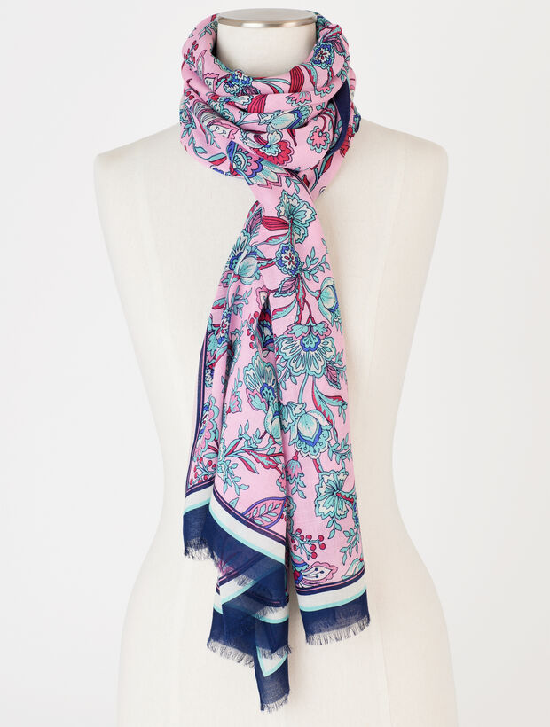 Flourish Floral Oblong Scarf | Talbots