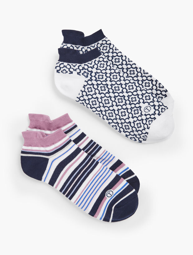 Two-Pack Print Ankle Socks | Talbots