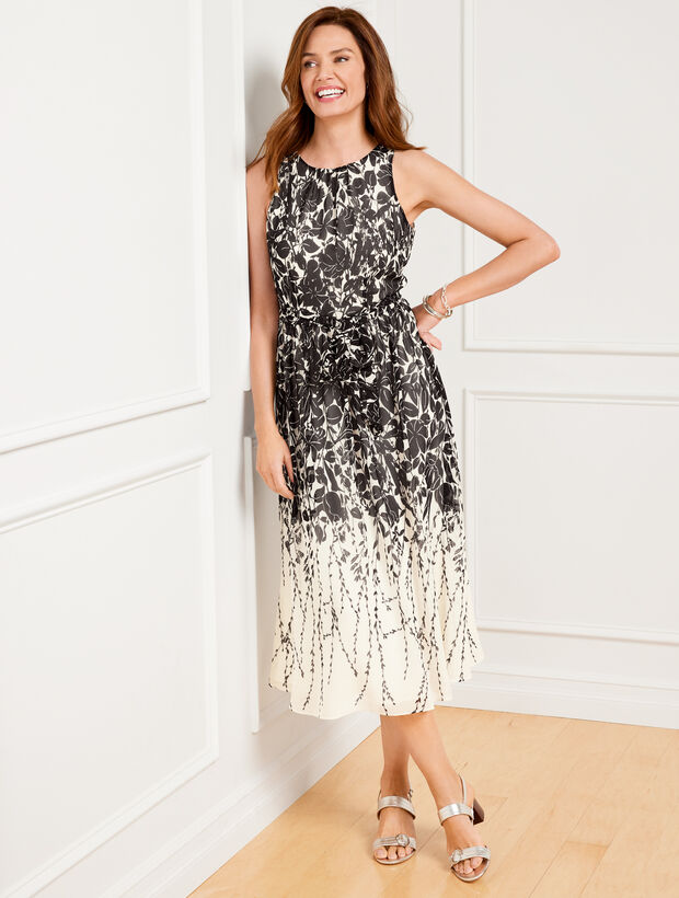 Trailing Tulips Midi Dress | Talbots