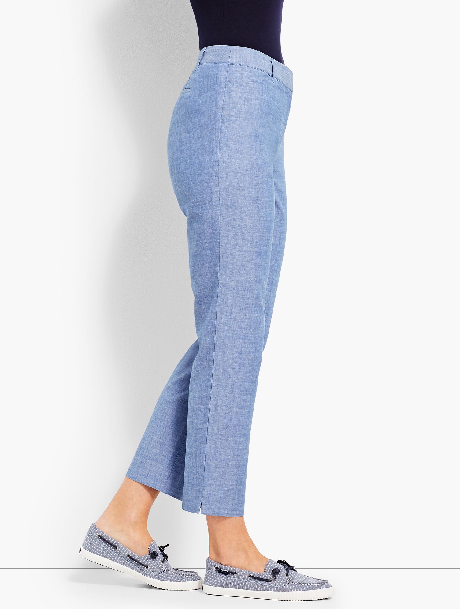 The Perfect Crop-Chambray | Talbots