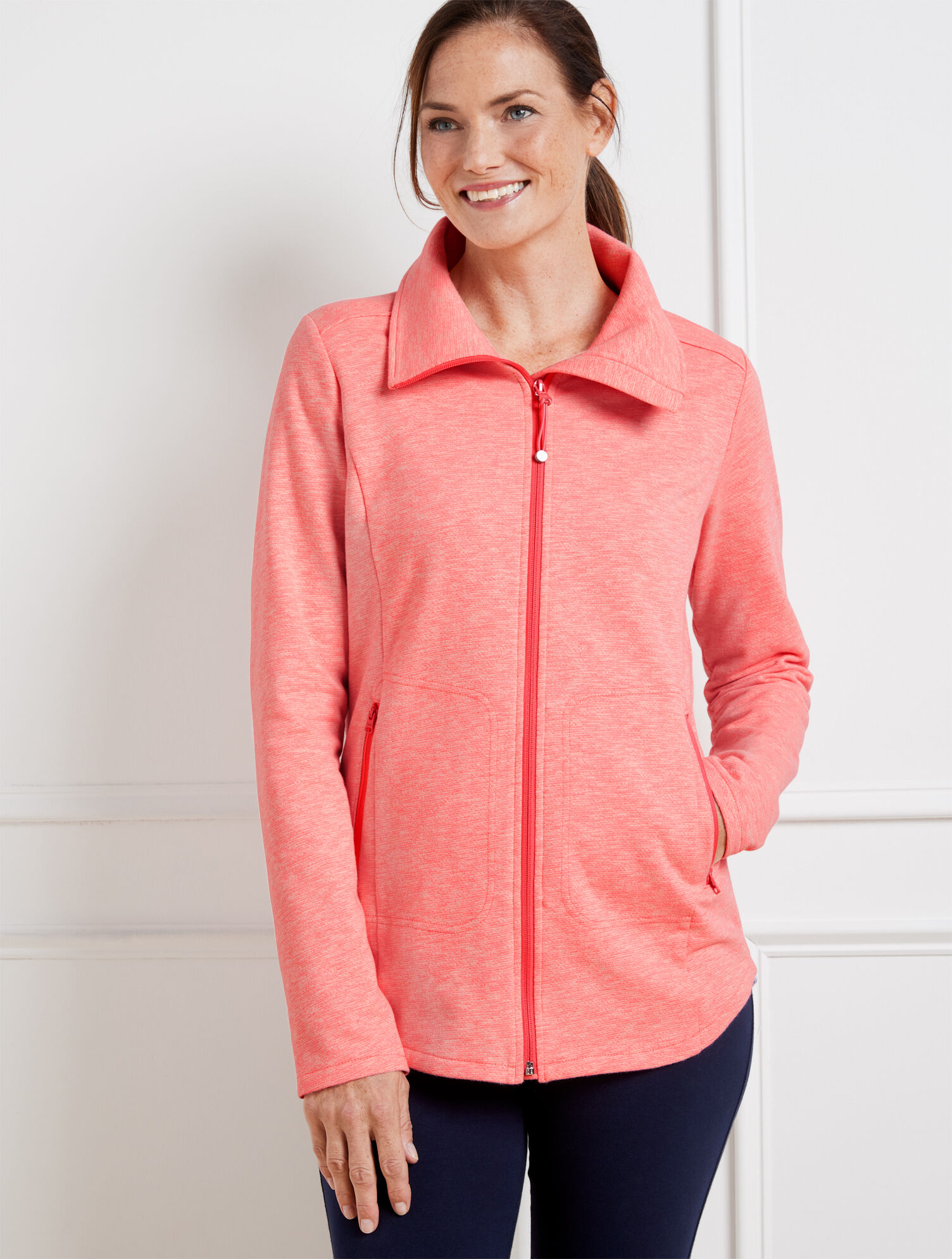 Cozy Brushed Terrain Jacket | Talbots