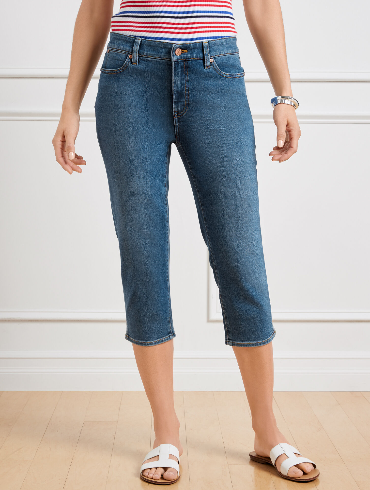 Pedal Pusher Jeans - Beacon Wash - Curvy Fit | Talbots