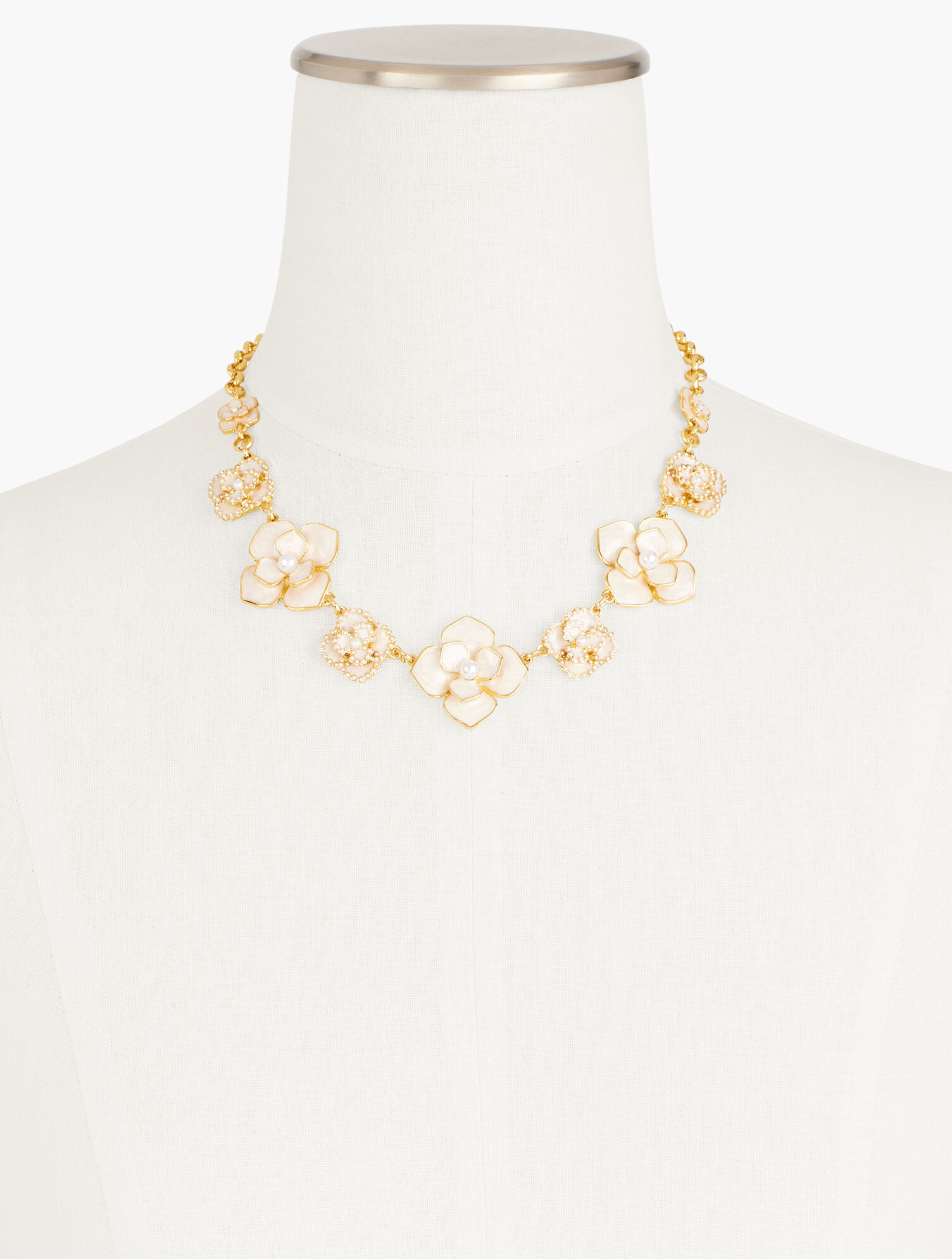 Mixed Petals Statement Necklace | Talbots