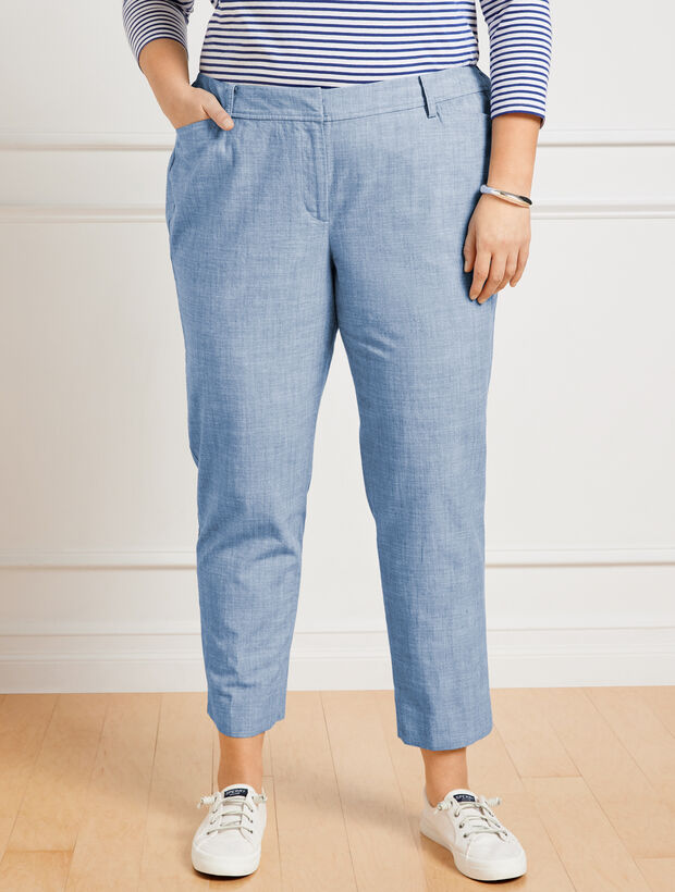 Perfect Crops - Newport Chambray | Talbots