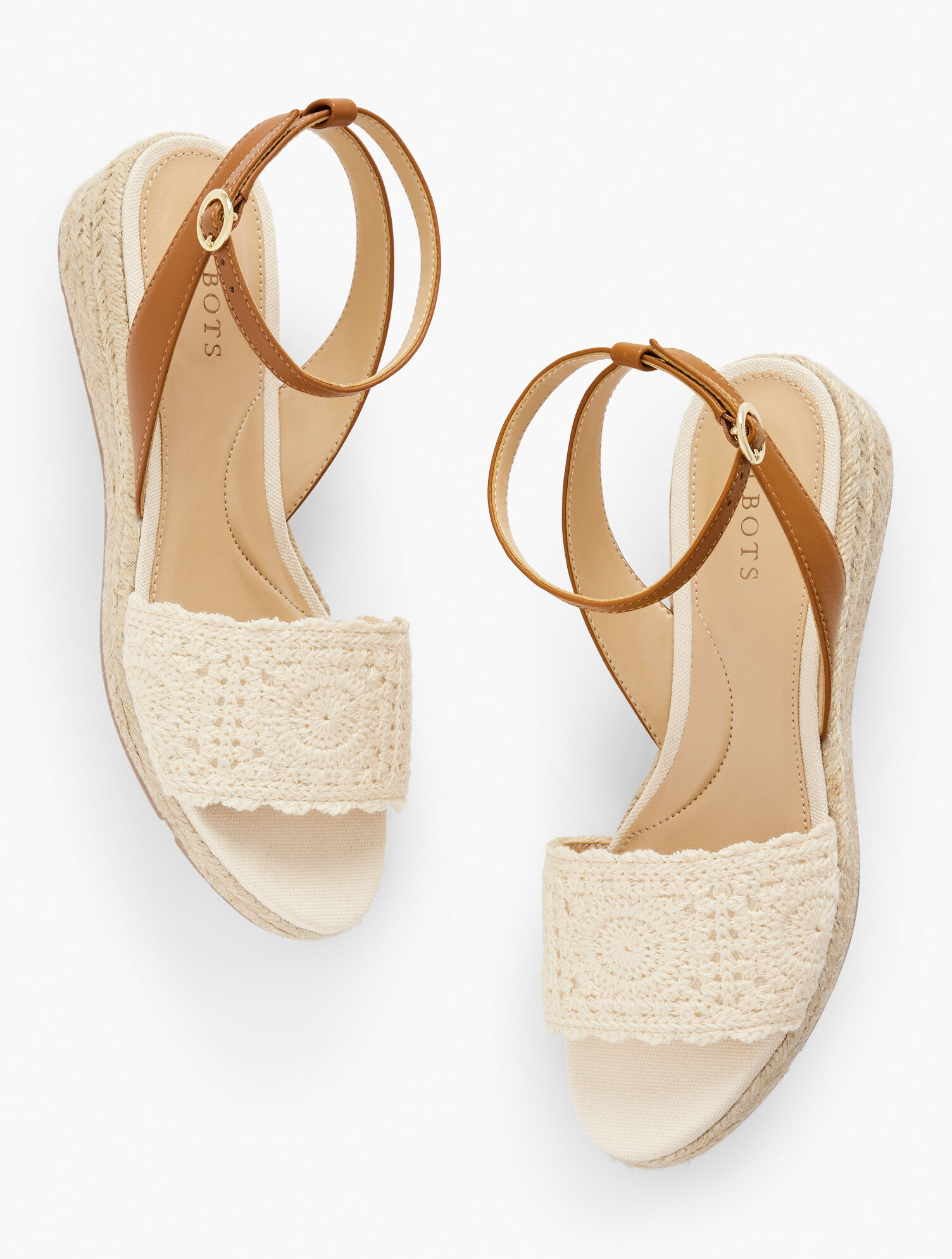 Pamela Crochet Wedge Sandals | Talbots