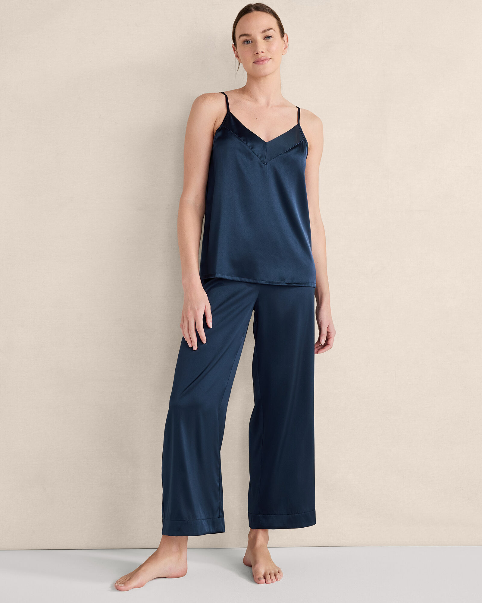 Washable Silk Double V Sleep Cami | Haven Well Within