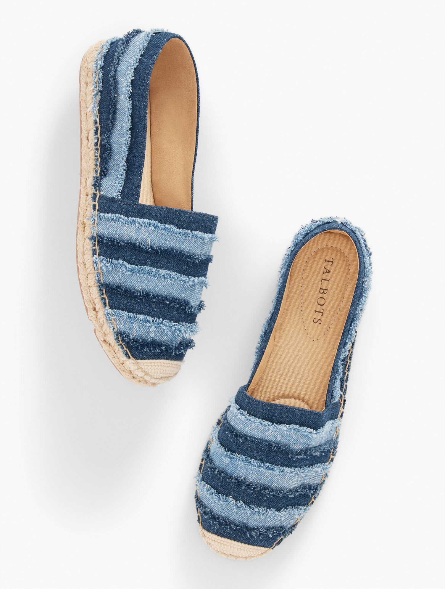 Izzy Fringe Espadrille Flats - Denim | Talbots