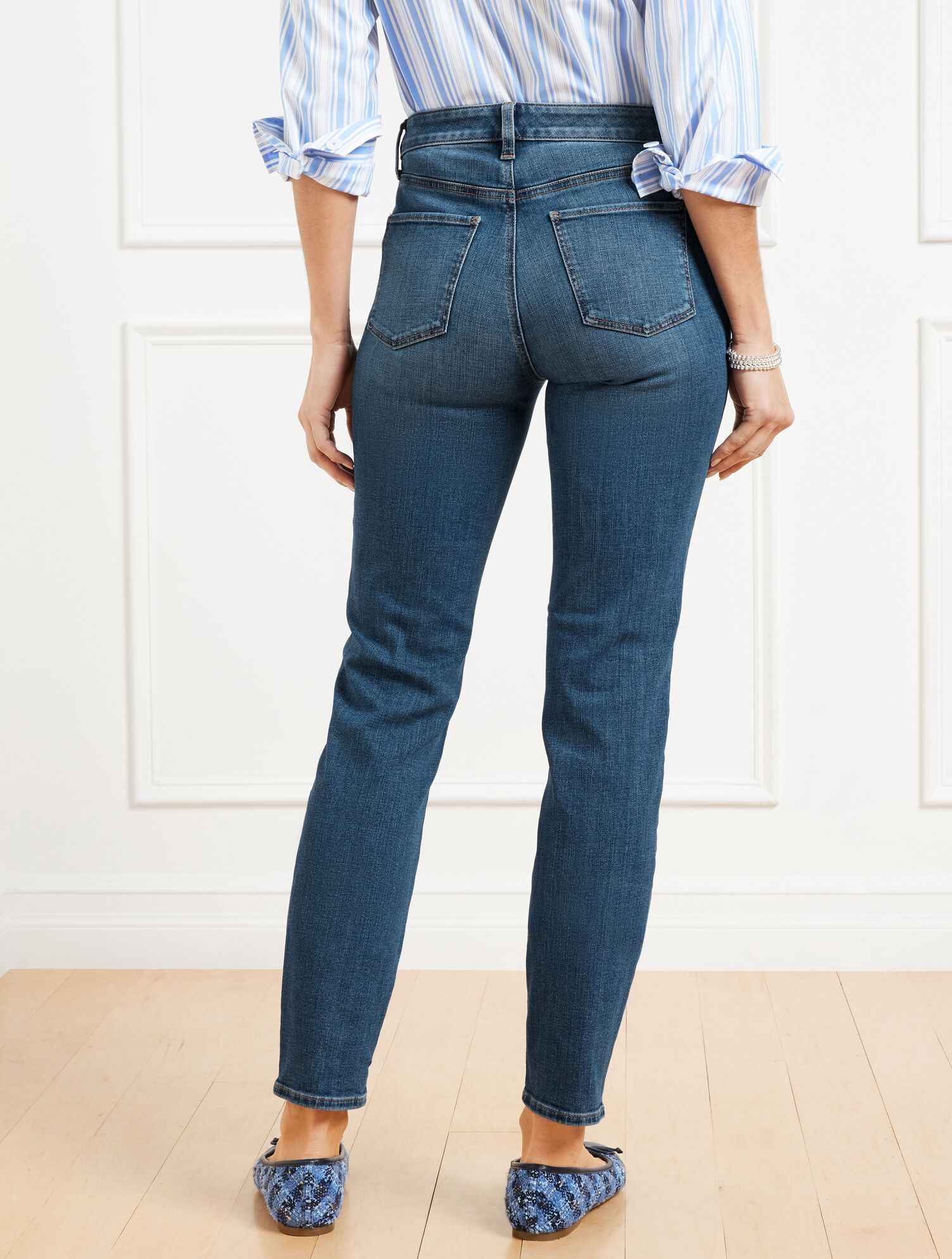 Slim Ankle Jean - Charlie Wash | Talbots