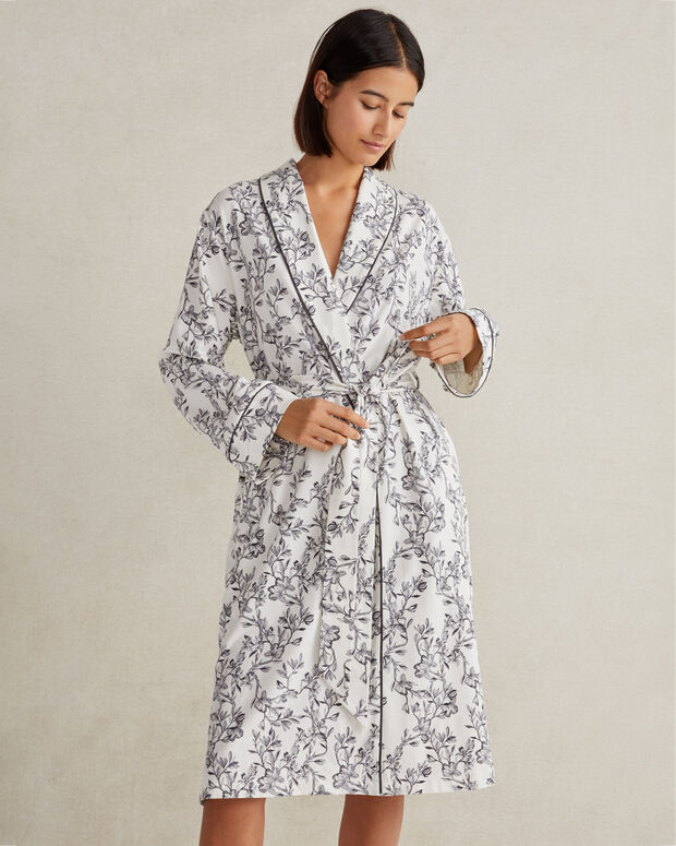 Organic Cotton Jersey Magnolia Robe | Haven Well Within