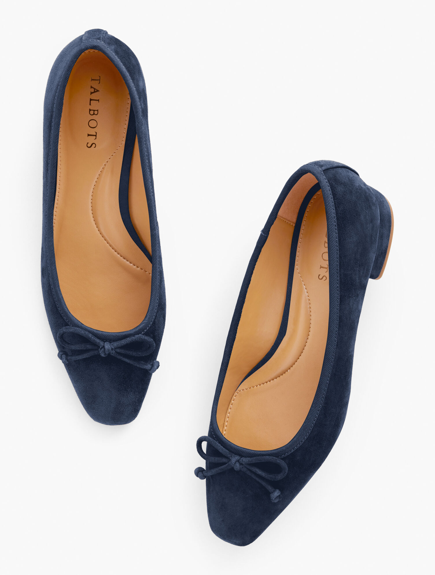 Vanessa Suede Block Heel Pumps | Talbots