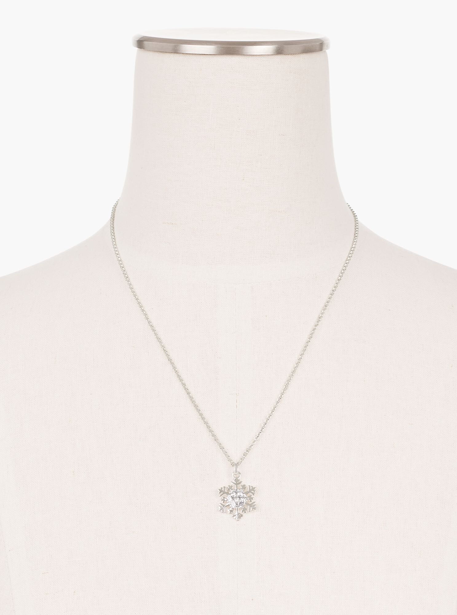Sterling Silver Snowflake Pendant | Talbots