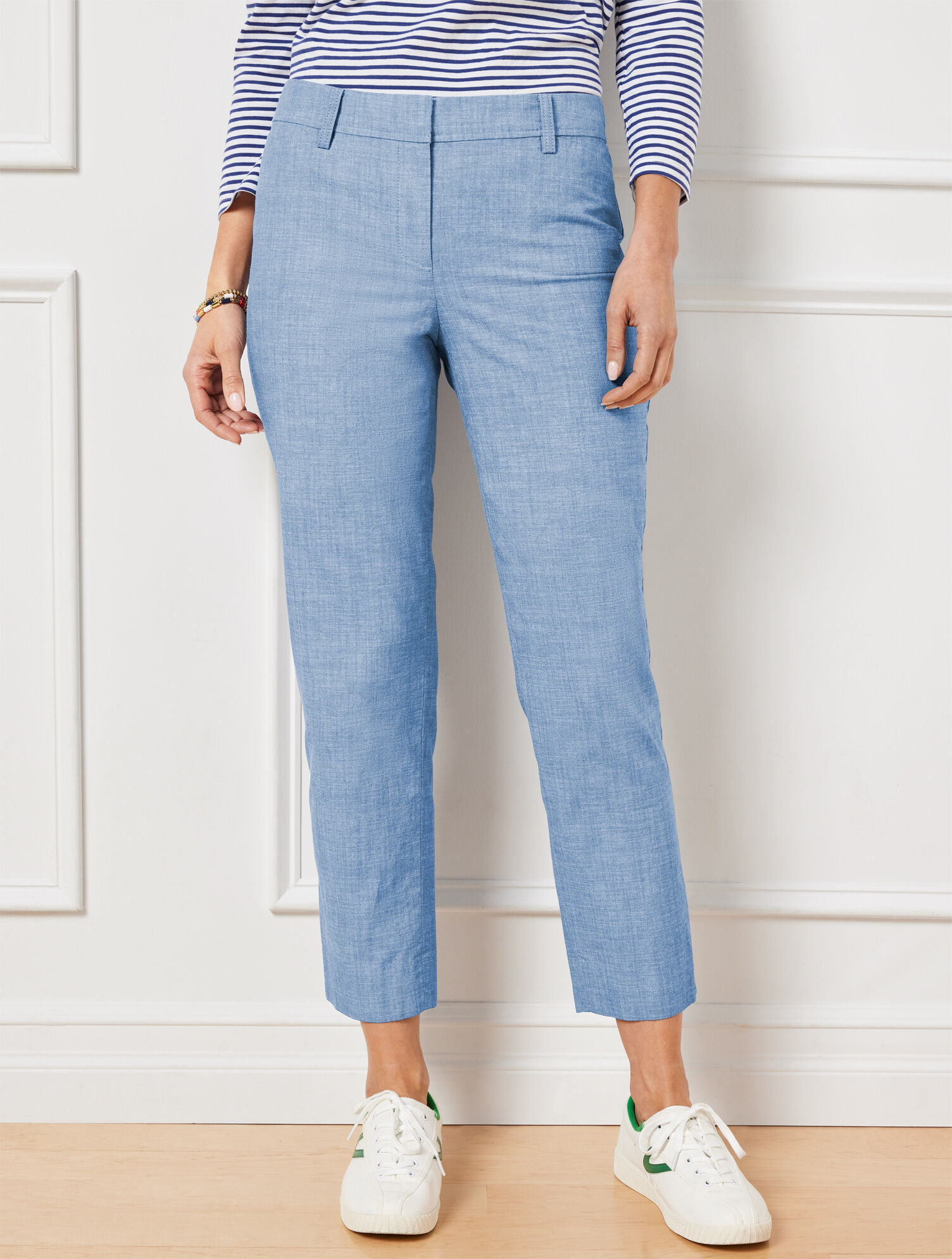 Perfect Crops - Newport Chambray | Talbots