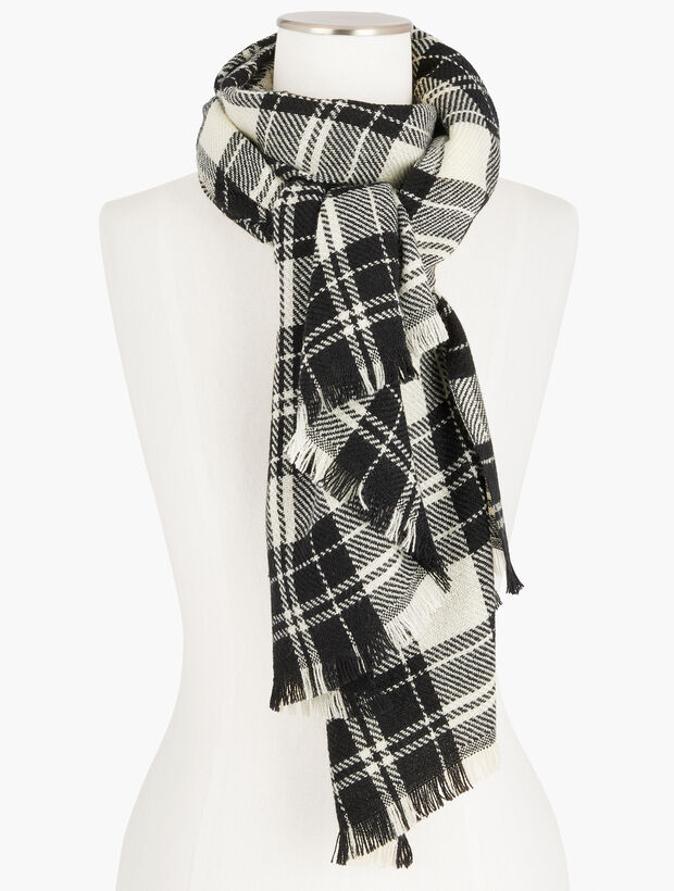 Frosting Plaid Oblong Scarf | Talbots