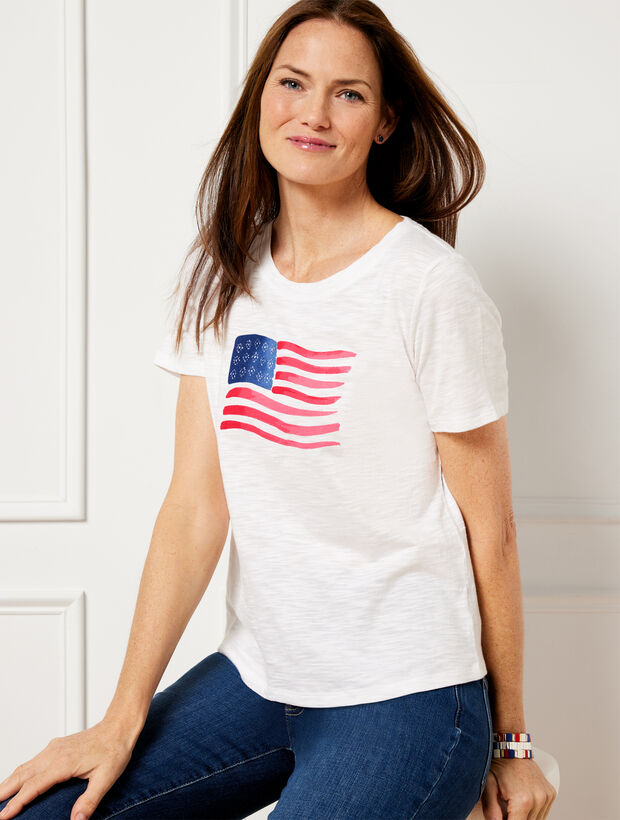 Painted Flag Crewneck Tee | Talbots