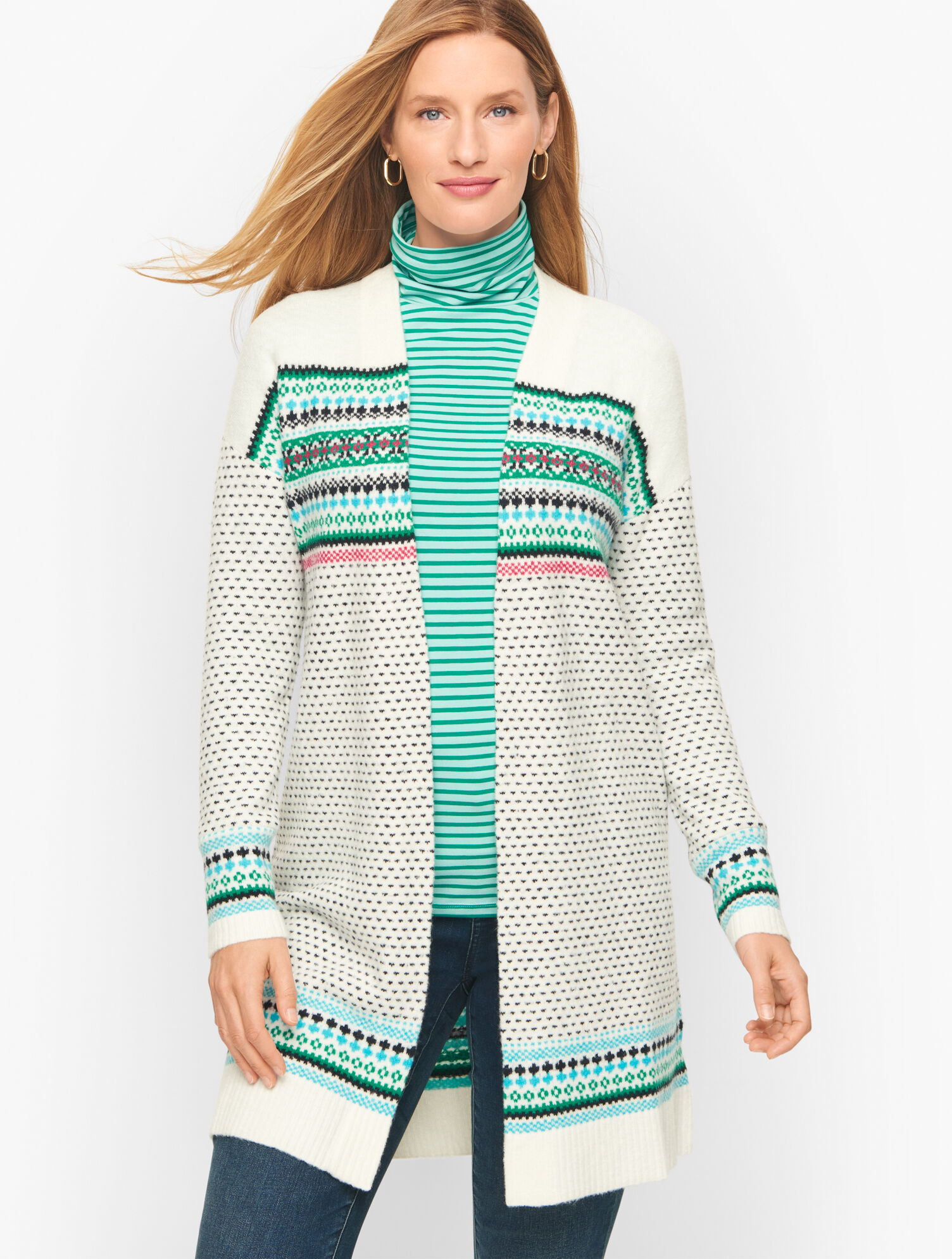 Breton Fair Isle Cardigan | Talbots