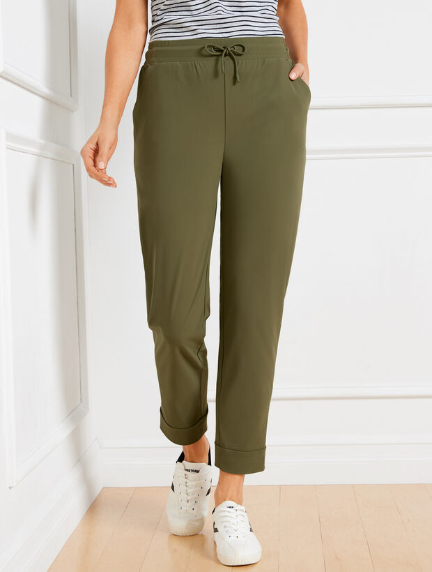 Refined Stretch Jersey Tapered Leg Pants | Talbots