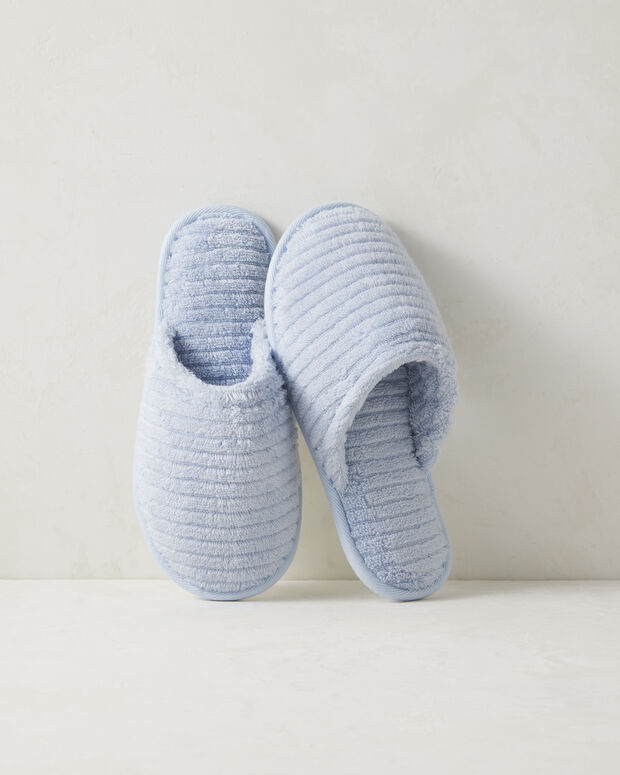 Organic Cotton Terry Ripple Slippers | Haven Well Within