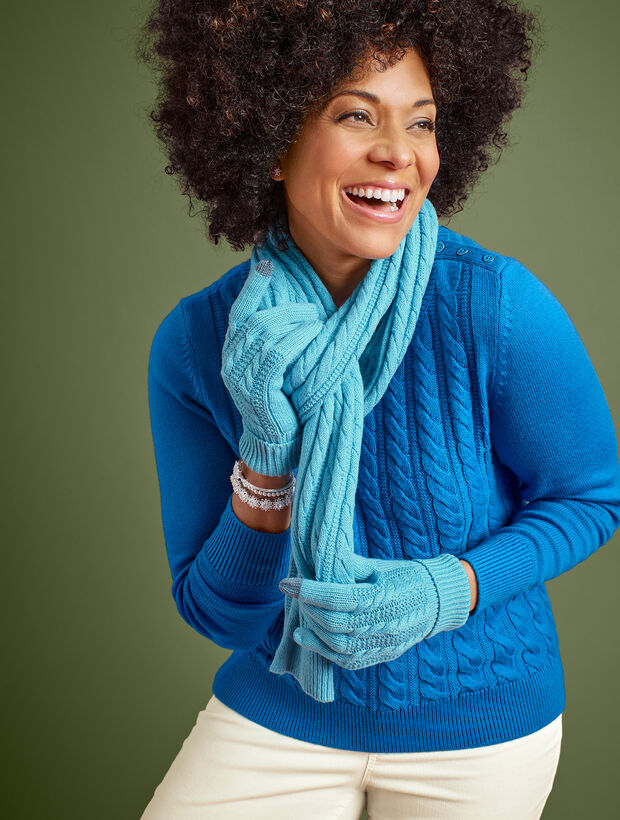 Soft Cable Knit Gloves | Talbots