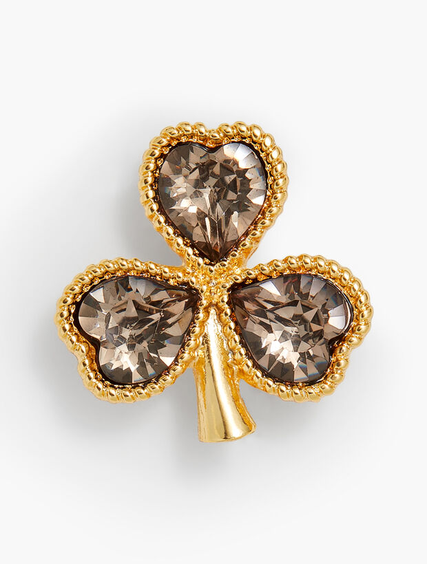 Crystal Clover Brooch | Talbots