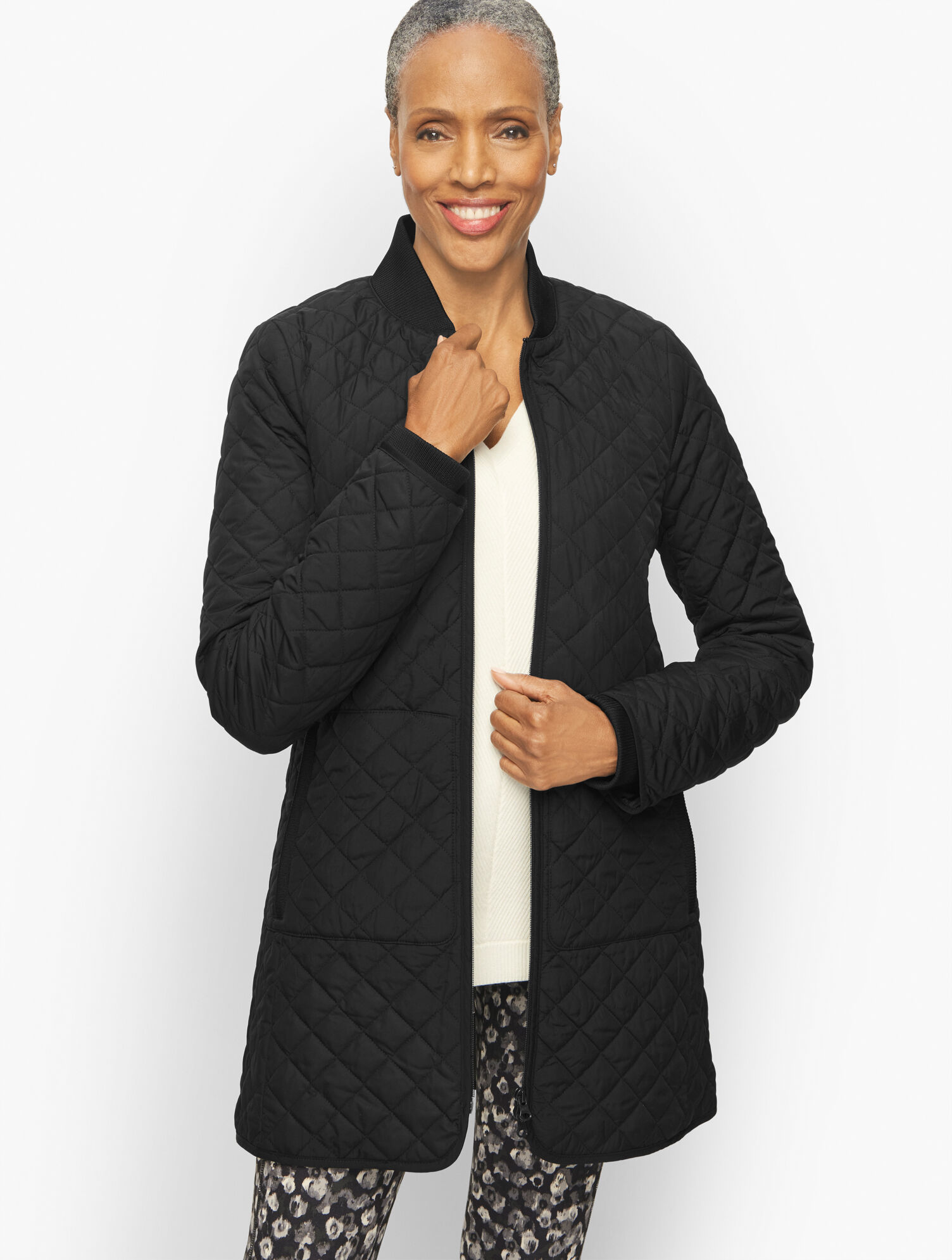 Quilted Long Jacket | Talbots