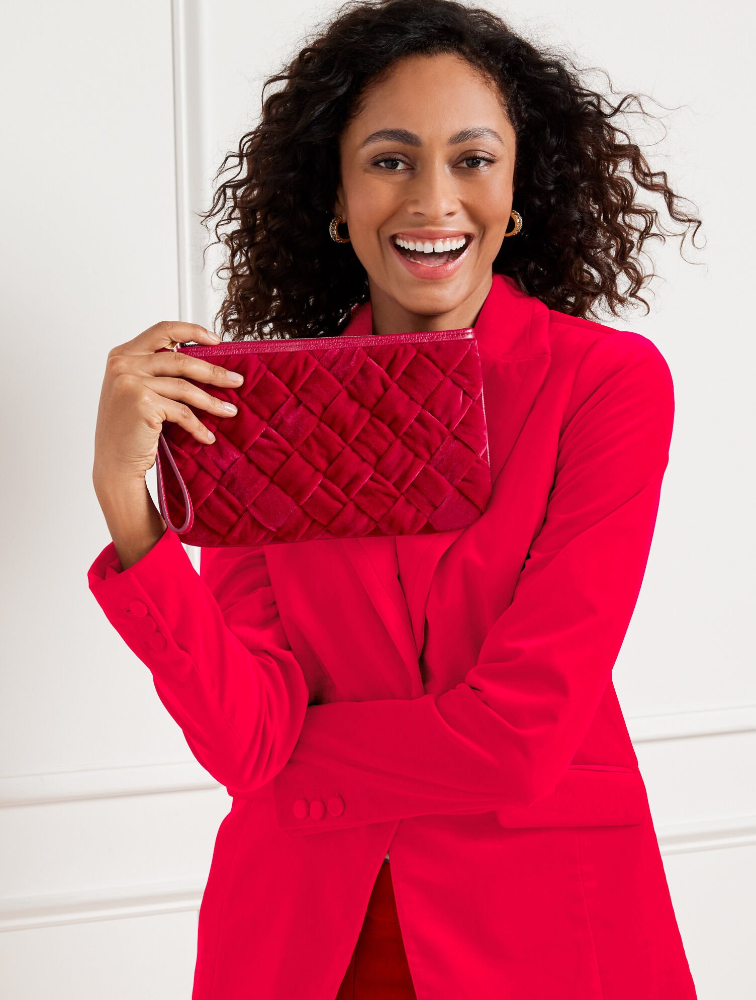 Woven Velvet Wristlet | Talbots