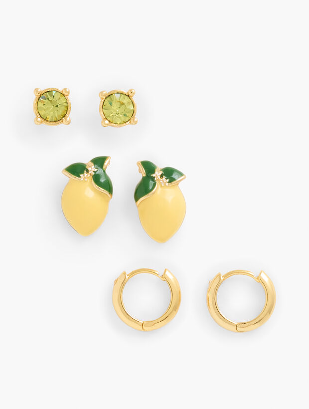 Lemon Stud Earring Set | Talbots