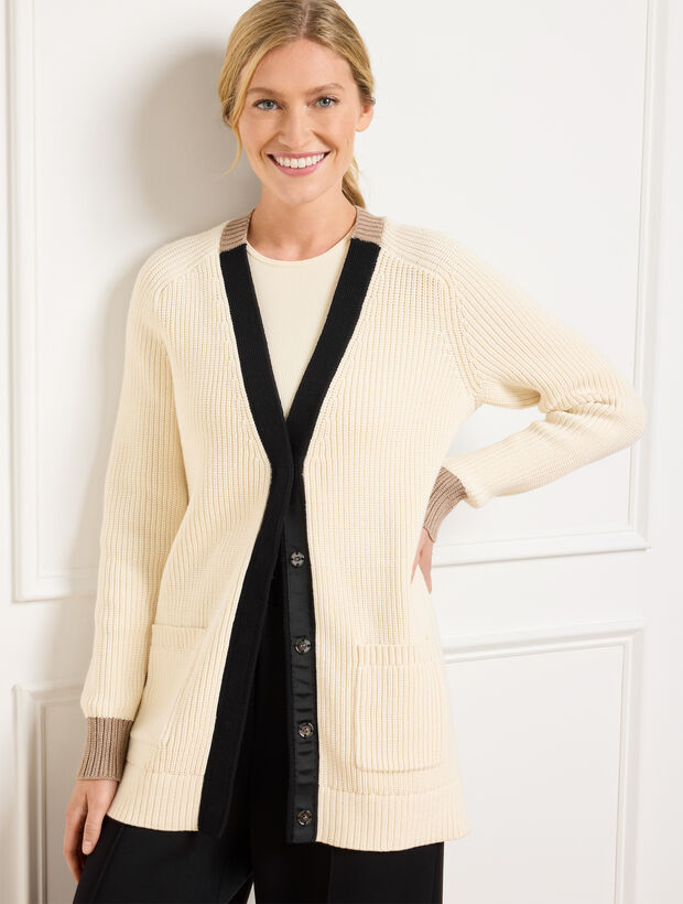 Colorblock Cardigan | Talbots