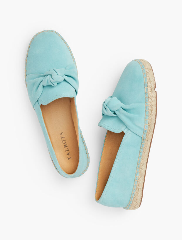 Izzy Knot Detail Espadrilles - Suede | Talbots
