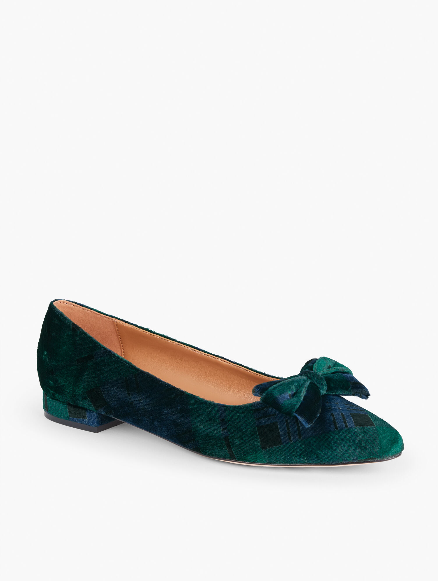 Edison Bow Flats - Velvet Snowflake | Talbots