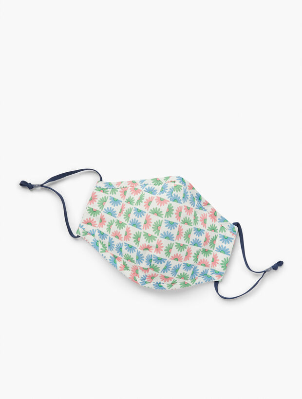Colorblock Daisy Face Mask | Talbots