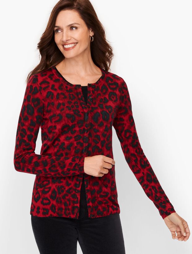 Charming Cardigan - Leopard Print | Talbots