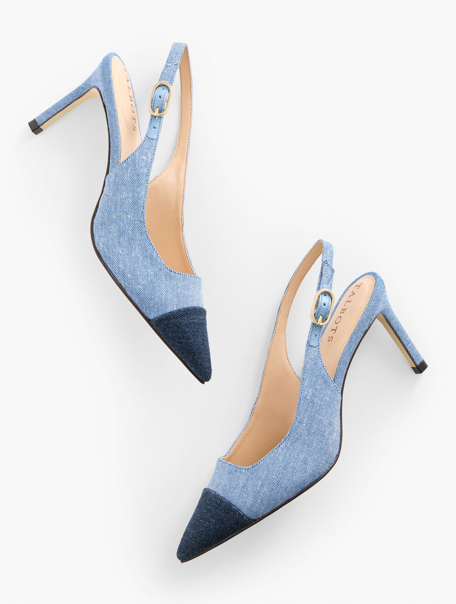 Elena Denim Slingback Pumps | Talbots