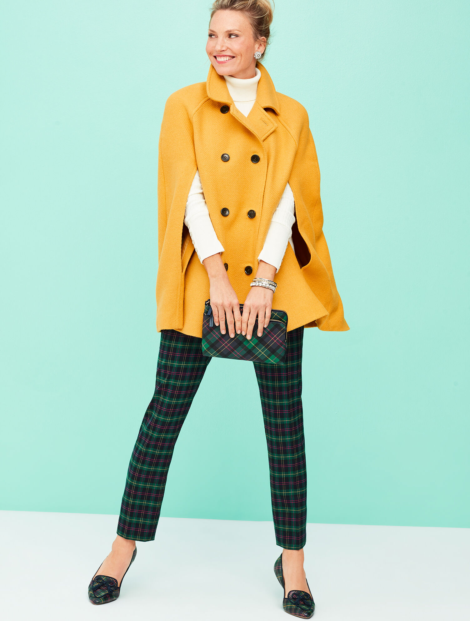 Wool Double Breasted Cape | Talbots